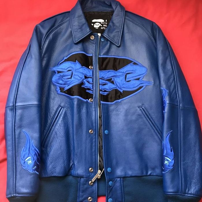 Bape Vintage Cowhide Leather Jacket *Final Price Drop* | Grailed