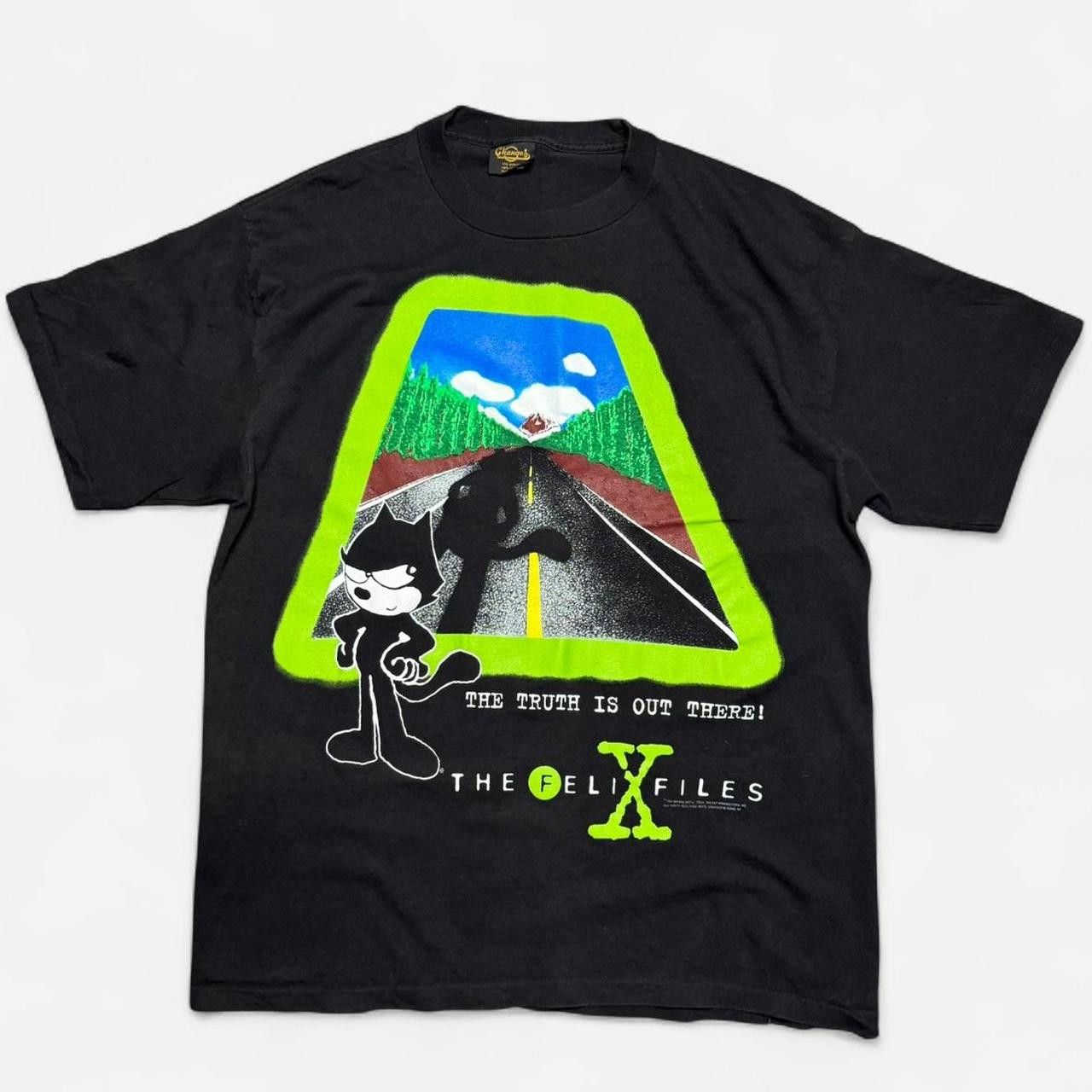 Changes Vintage 1990s Felix The Cat X Files Spoof Comedy TShirt | Grailed
