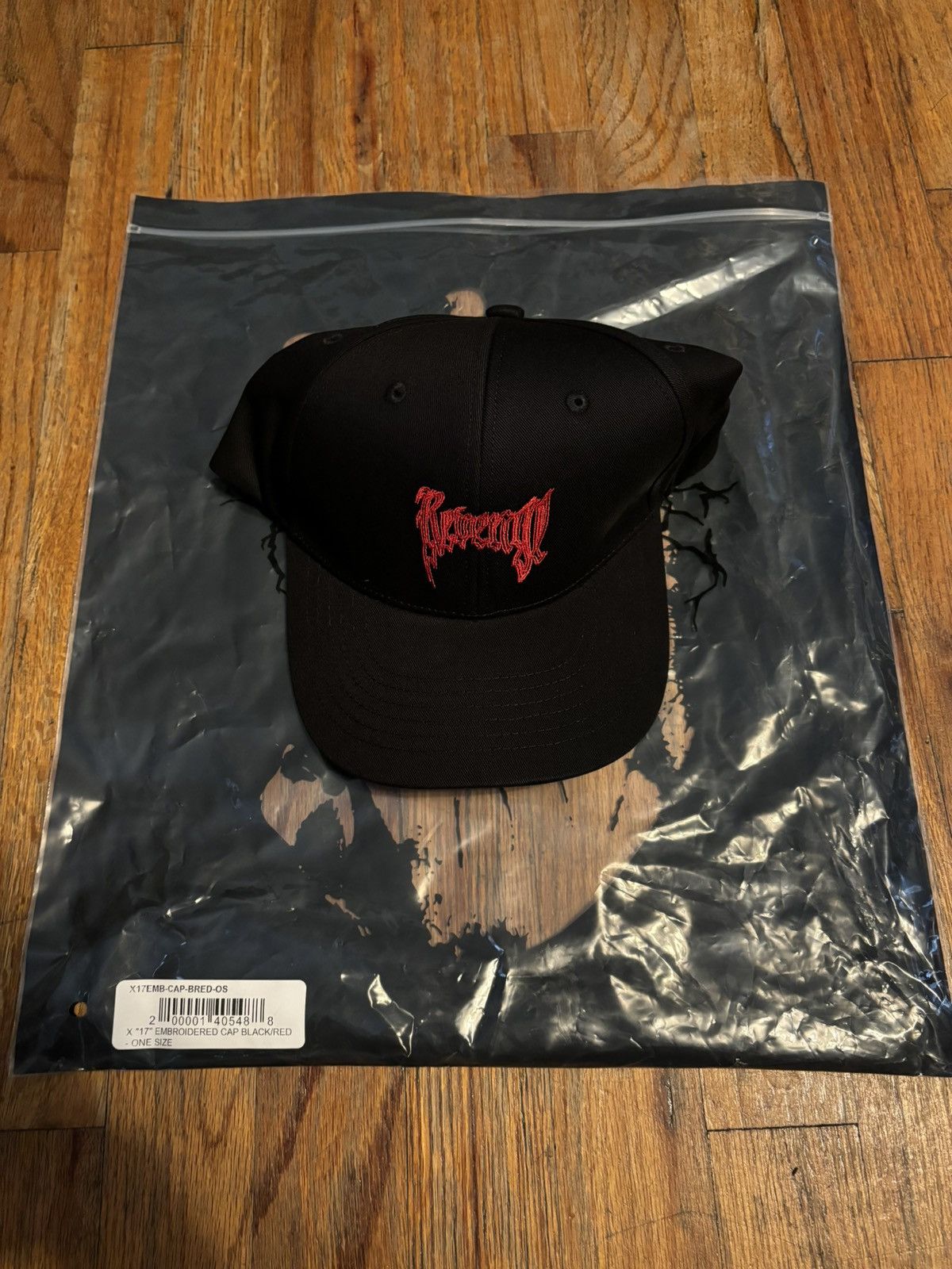 X Revenge Xxxtentacion X 17 Embroidered Cap Black Red | Grailed
