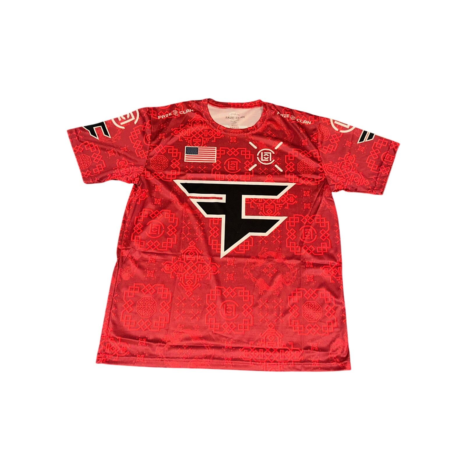 Faze FaZe Clan x Clot Jersey Red Esports Team Shirt #10 | Grailed