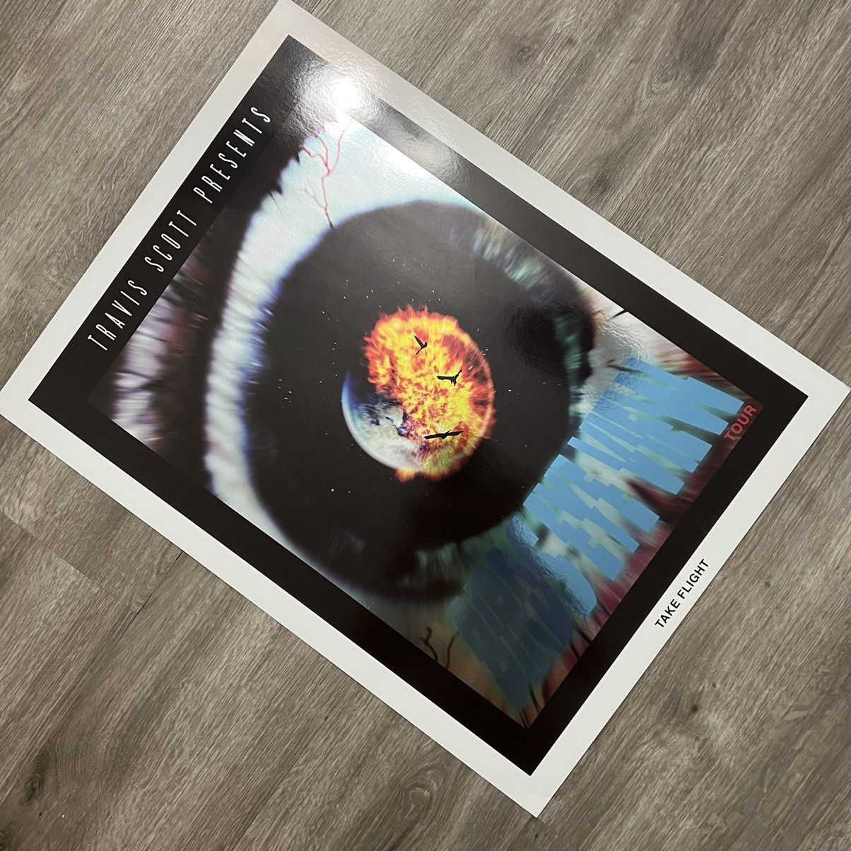 Travis Scott Travis Scott Birds Eye View Tour Poster Take Flight | Grailed