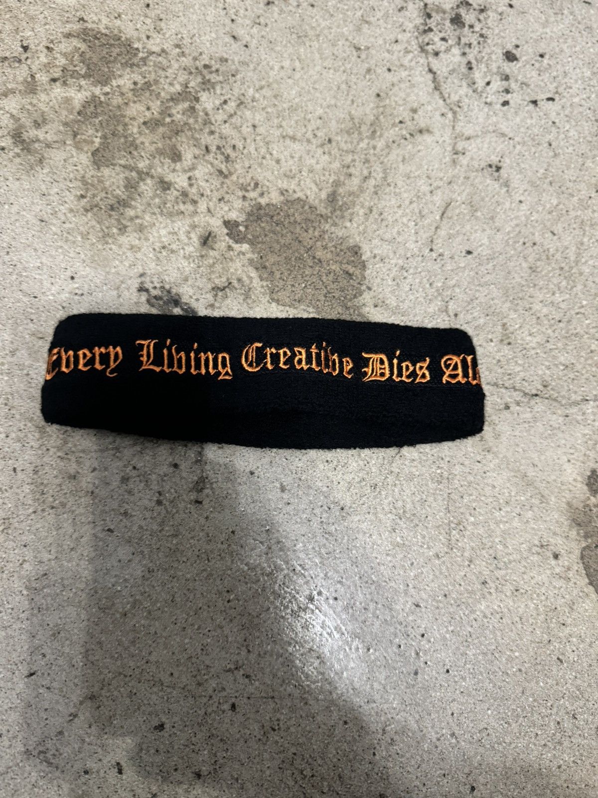 Nike × Vlone Nike X Vlone Every Living Creative Dies Alone Headband ...