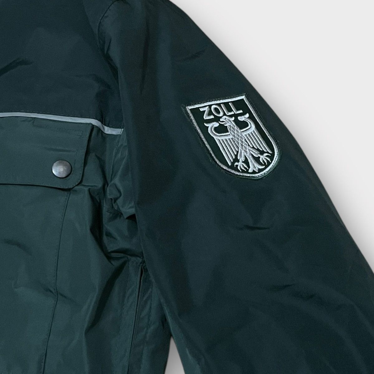 German × Police × Rare German Zoll Military Jacket Dark Green Size XL ...