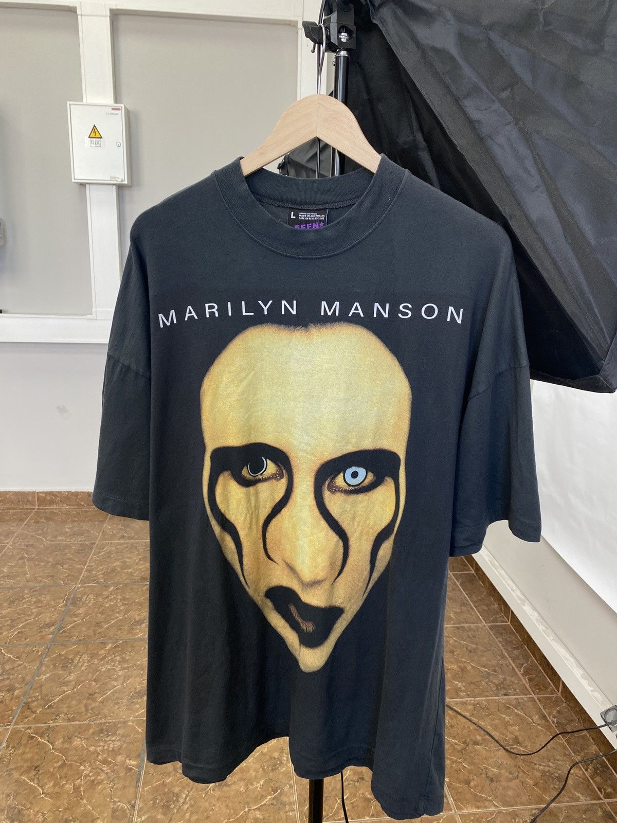 Band Tees × Marilyn Manson × Vintage Vintage Marilyn Manson T-Shirt ...