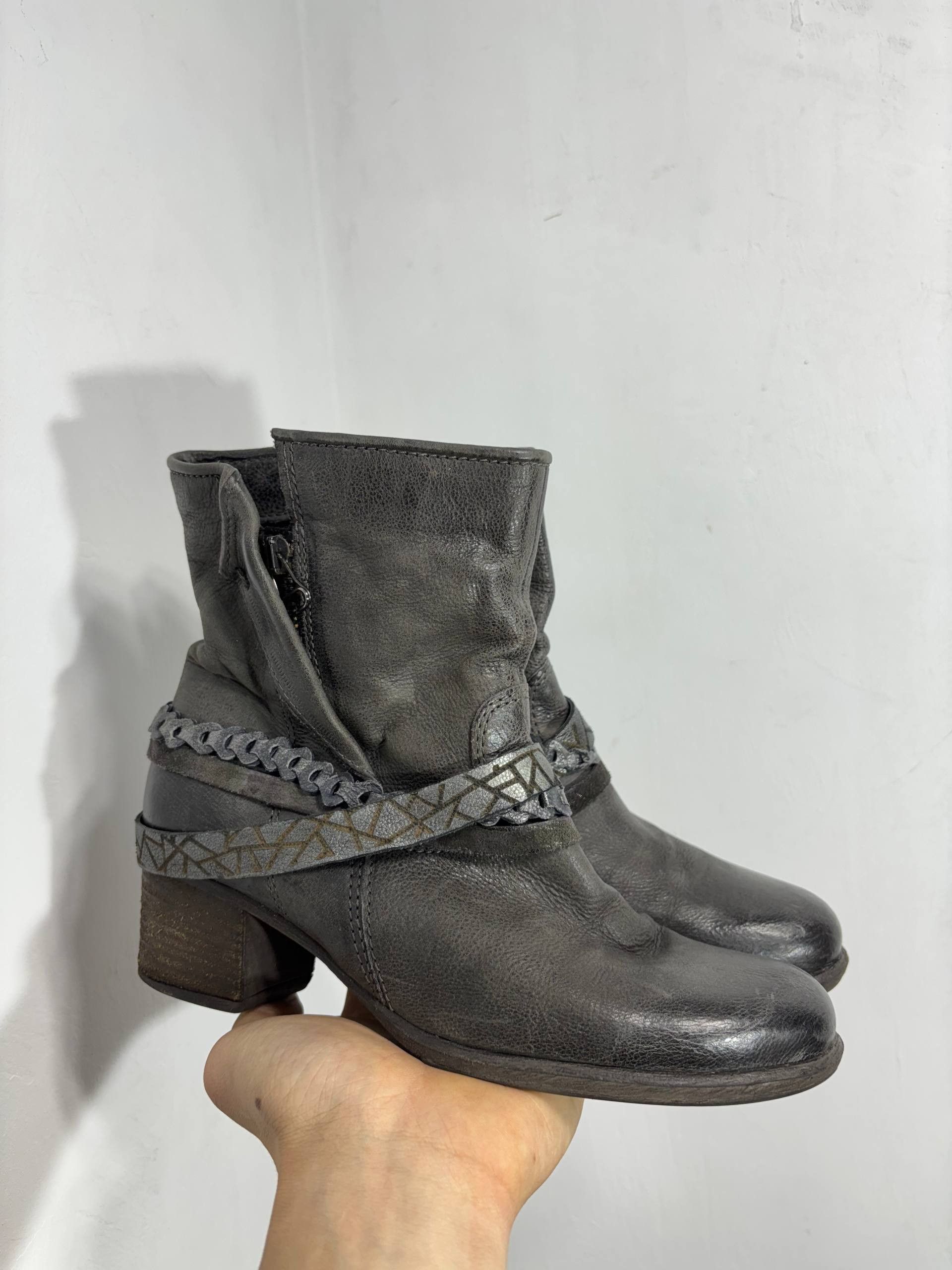 A.S.98 RARE AS 98 GUIDI style! fade Ankle Archive Leather Boots | Grailed