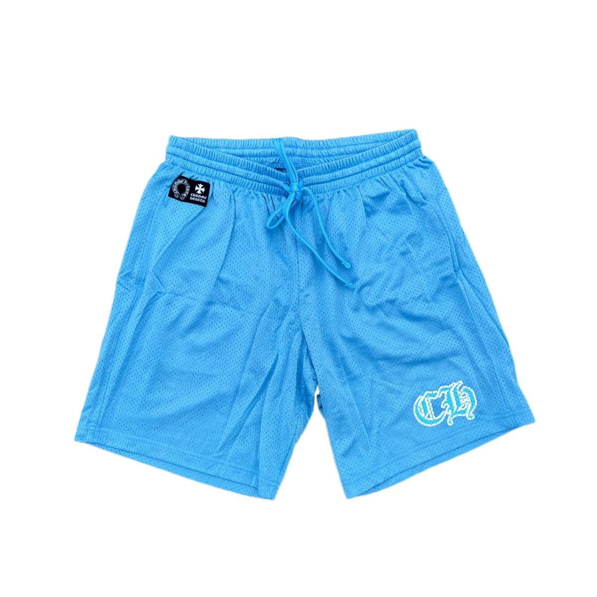 Chrome Hearts CHROME HEARTS BLUE MESH VARSITY SHORTS | Grailed