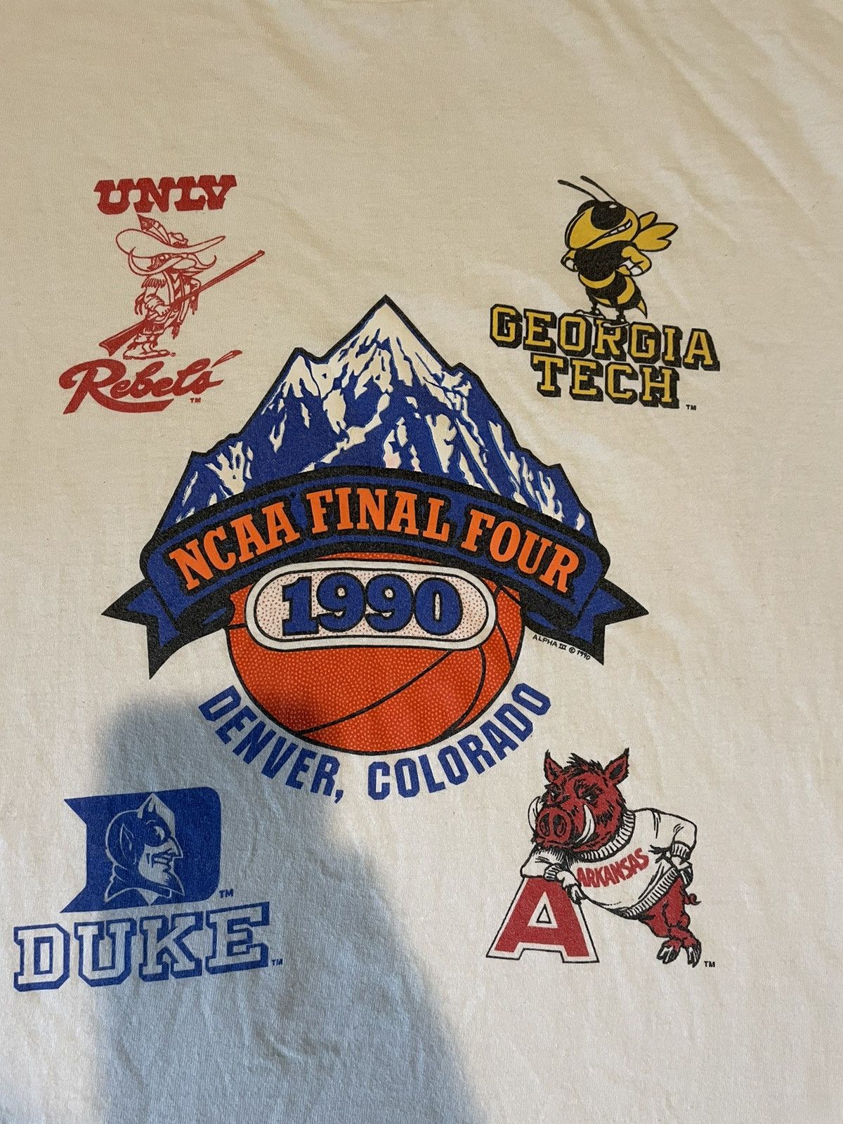 Vintage Vintage 1990 NCAA Basketball Final Four T Shirt | Grailed