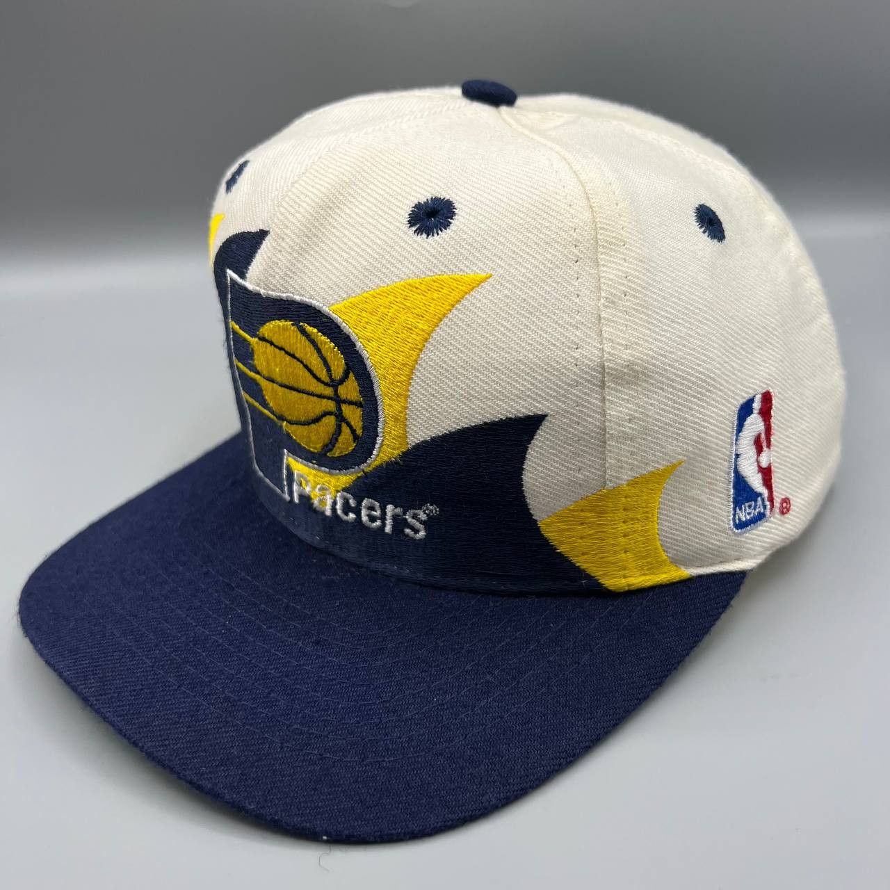 Logo Athletic × Vintage Indiana Pacers Hat Men Double Sharkstooth Snap ...