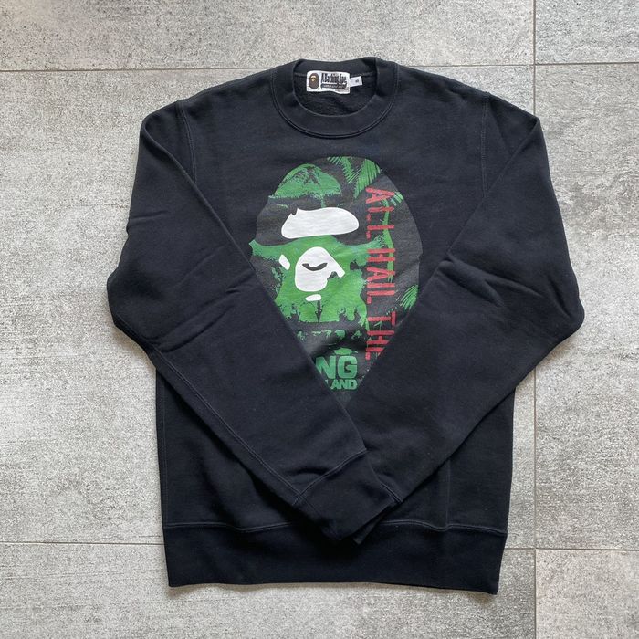 Bape A Bathing Ape BAPE x Kong Skull Island Ape Head Crewneck | Grailed
