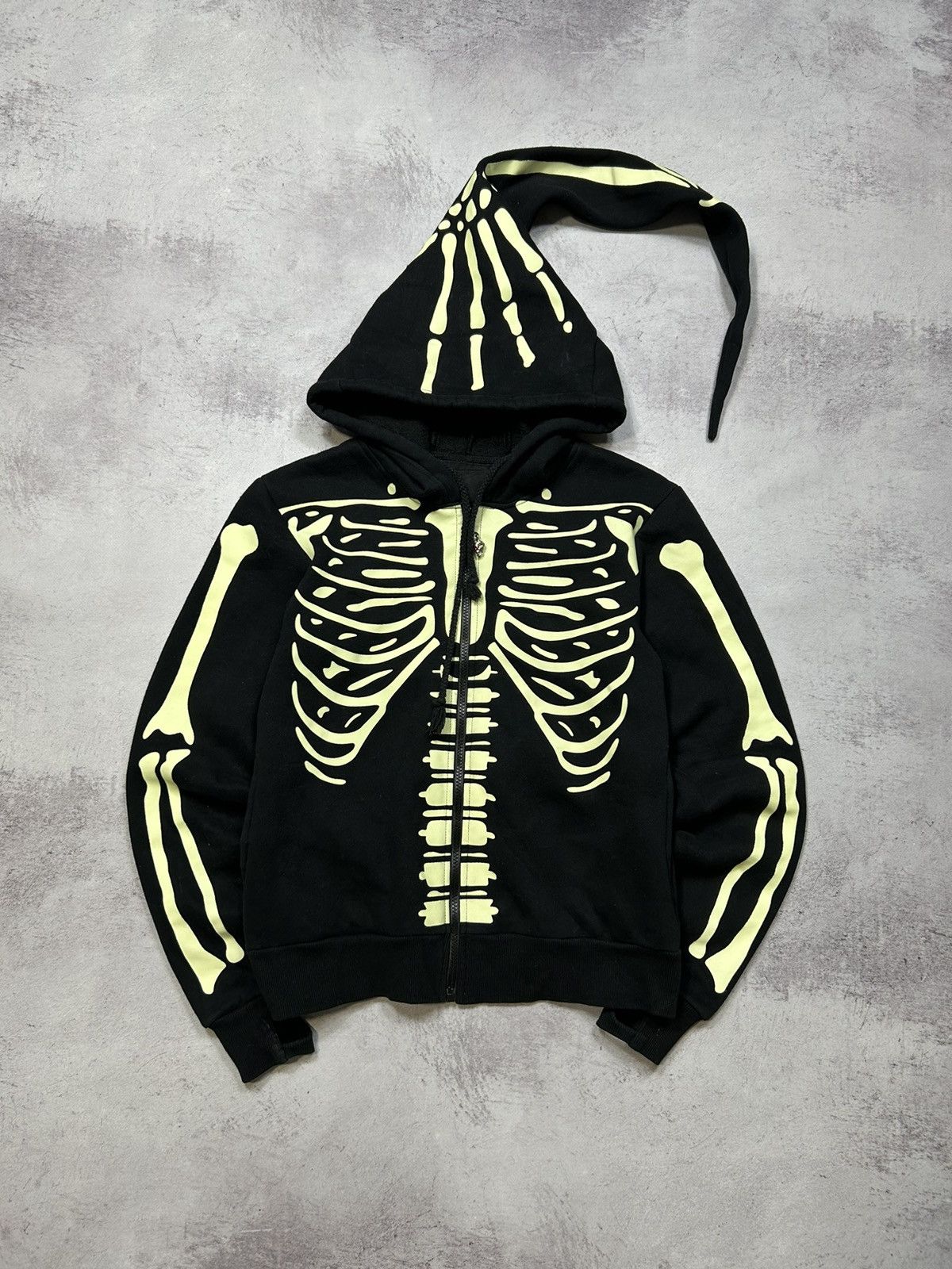 Japanese Brand × Streetwear × Vintage Vintage Opium Zip Hoodie Skeleton ...