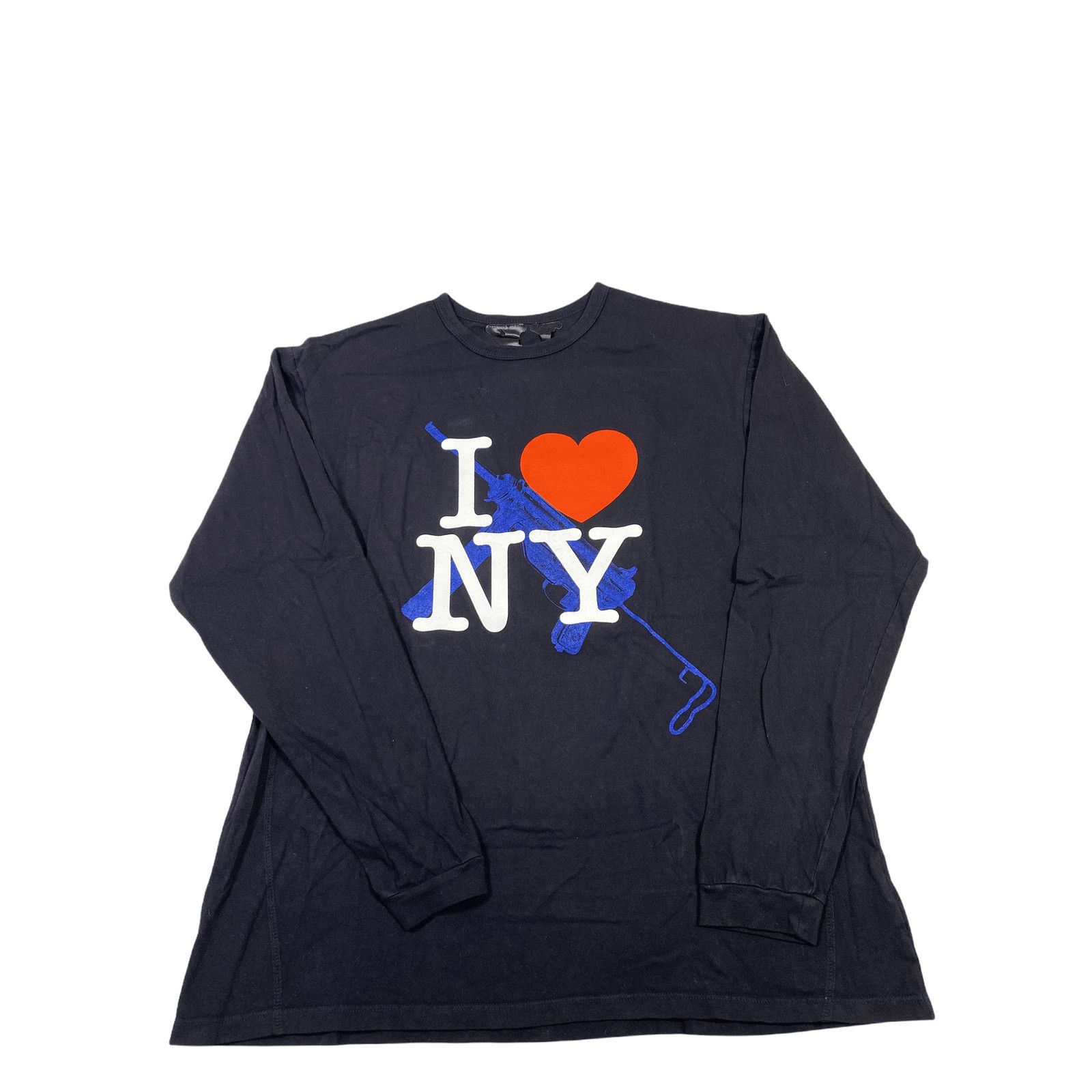 Vlone Vlone I Love NY Long Sleeve Tee Shirt Black | Grailed