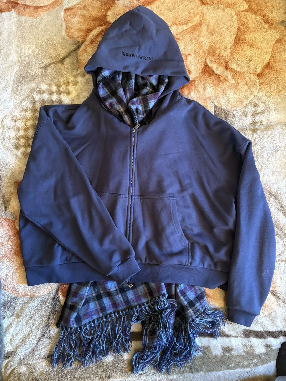 Other Scarf Zip Up Hoodie Hidden Season Medium | Grailed