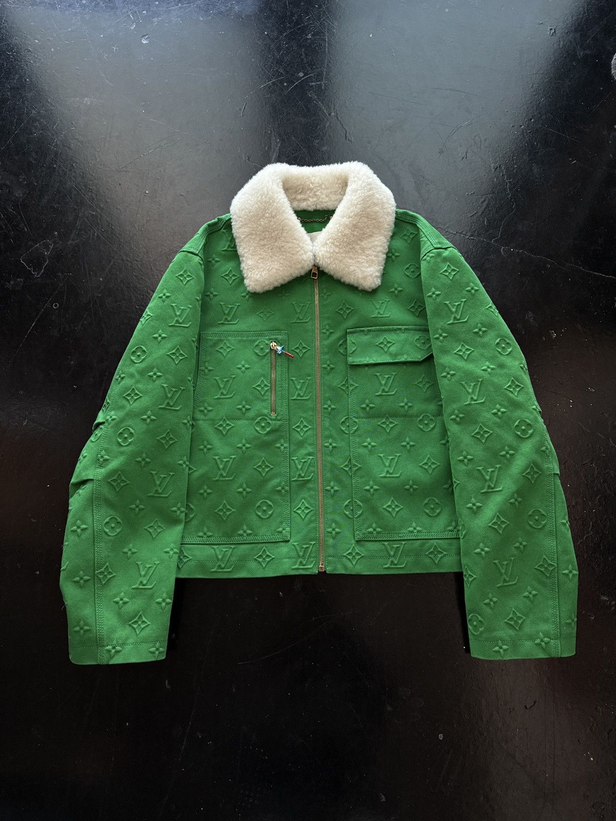 Louis Vuitton LV Green monogram jacket | Grailed