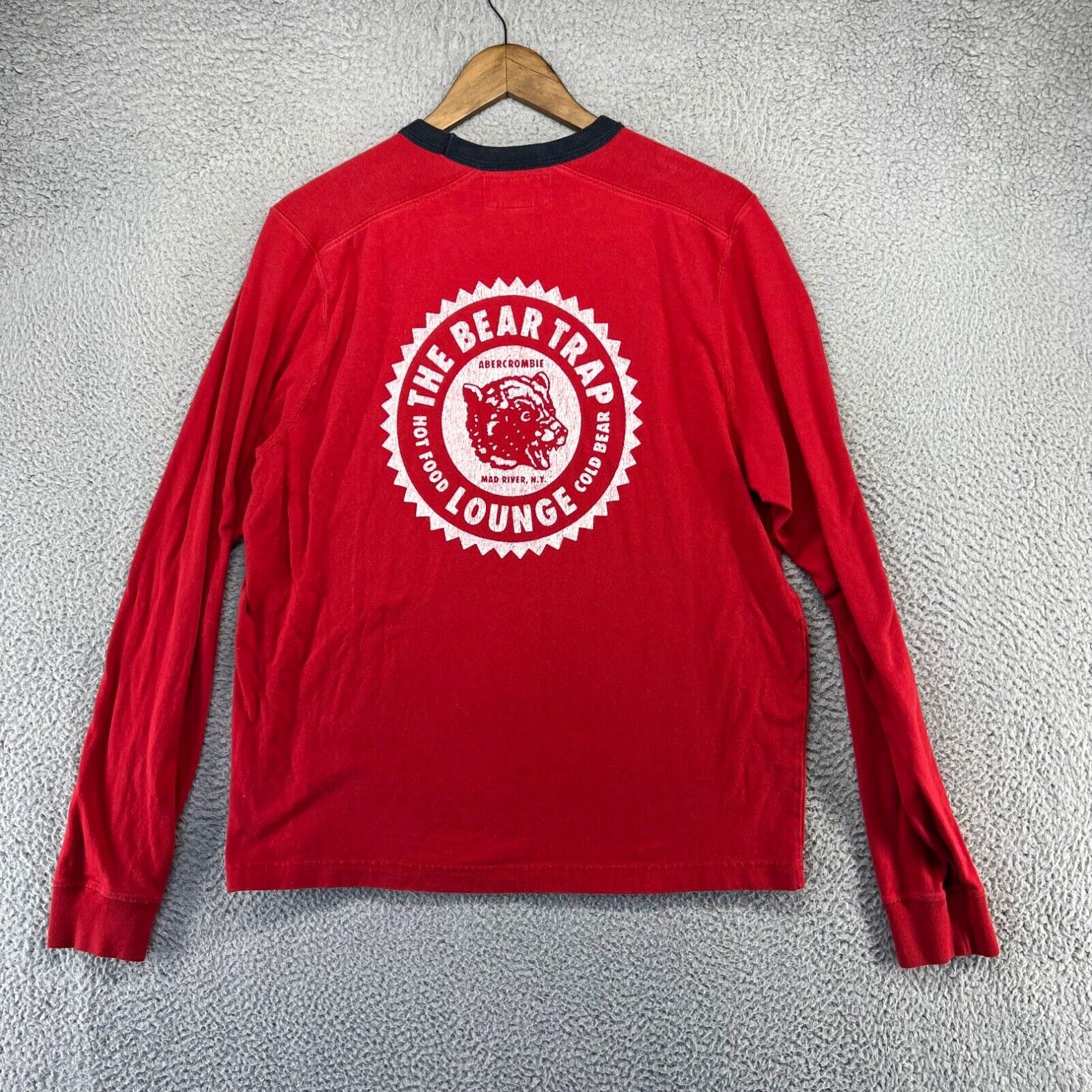 Abercrombie & Fitch Vintage Abercrombie & Fitch Shirt Men's Large Red ...