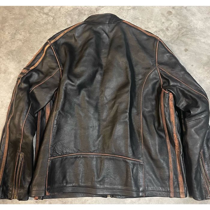 Black Rivet Vintage Black Rivet Black Leather Motorcycle Jacket | Grailed