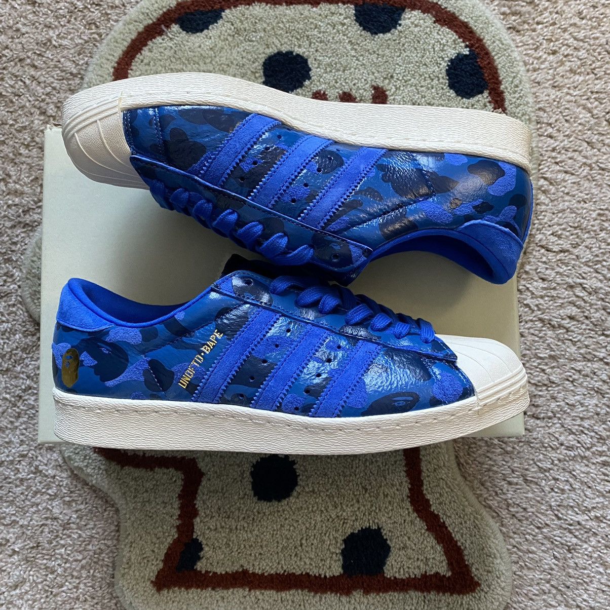 Adidas × Bape × Undefeated Bape x Adidas x Undefeated Superstar 80s ...