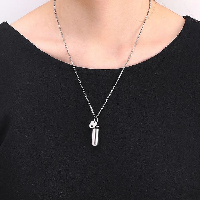 Cuban Link Chain Heart Hollow Pill Necklace | Grailed