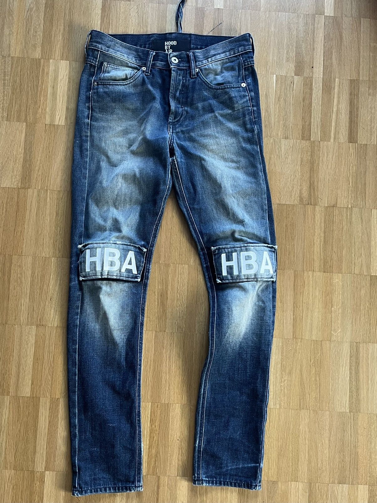Hood By Air Hood by air velcro patch jeans | Grailed