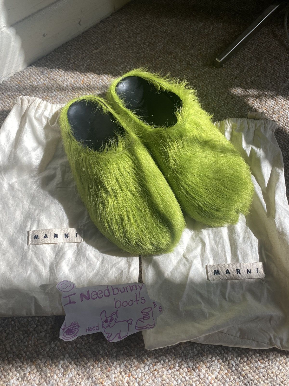 Marni Original Green Marni Slides Grailed