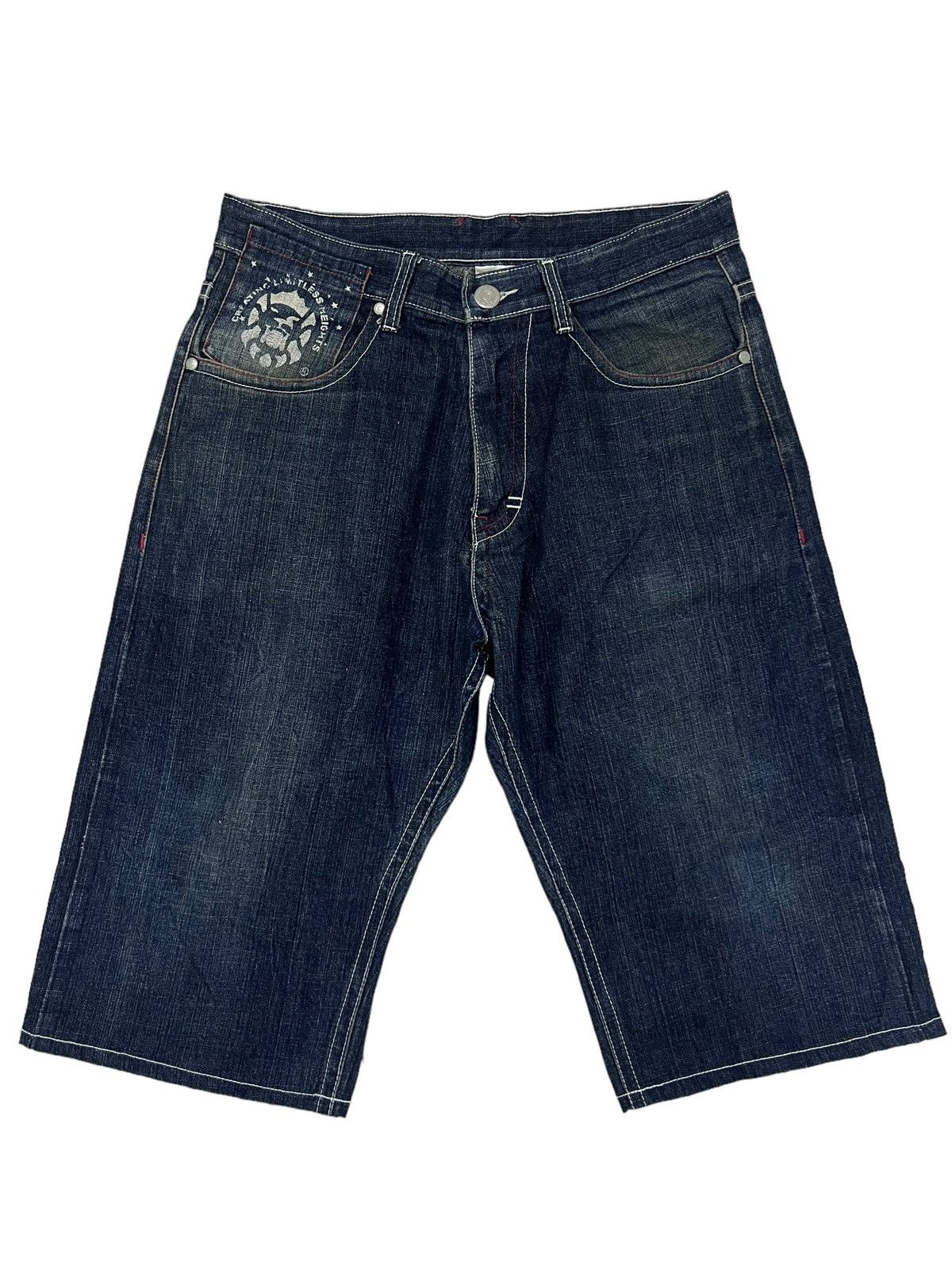 Affliction Vintage Y2K OLH Spider Big Logo Baggy Boxy Jorts | Grailed
