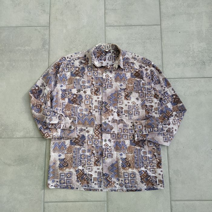 Vintage Vintage Thick Shirt Overshirt 90s Pattern | Grailed
