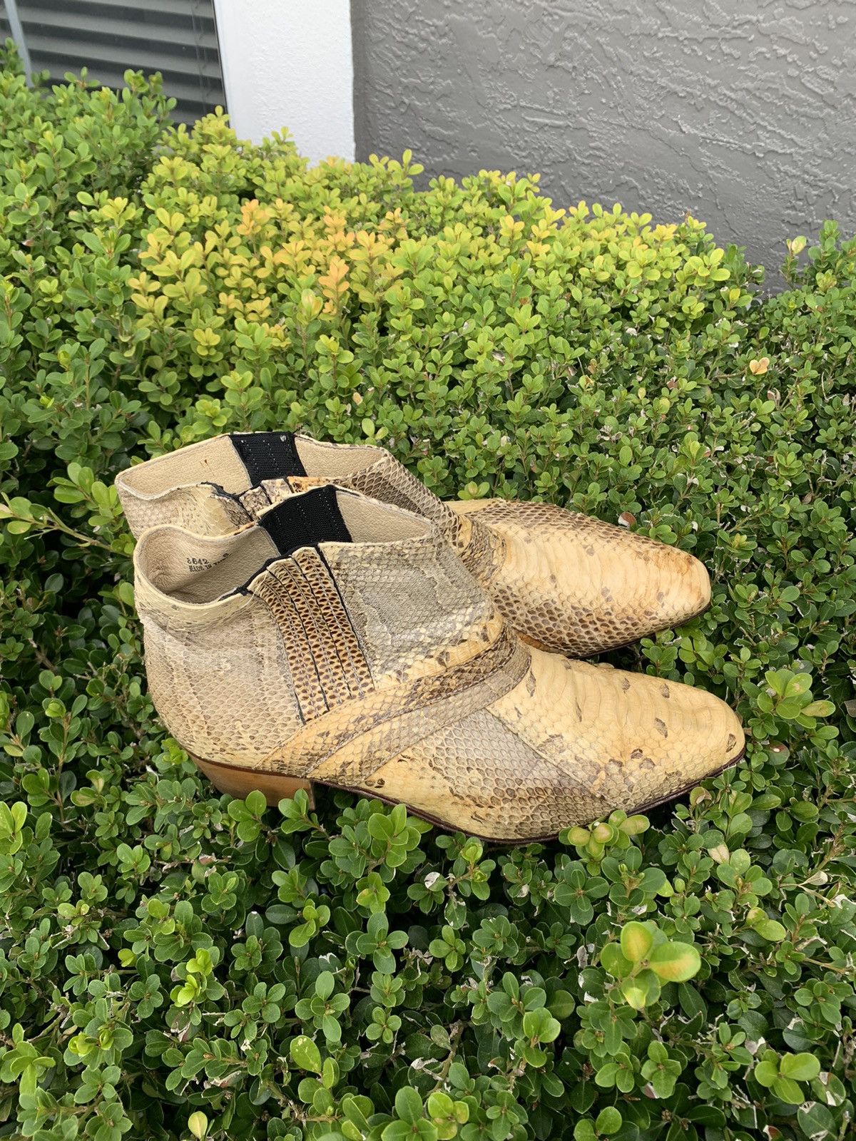 Vintage Wen’s Vintage Snakeskin Ankle Rocker boots | Grailed