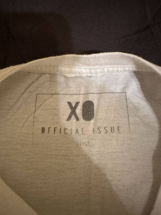 The Weeknd Official Issue XO Large Black/White Colorblock T-Shirt | Grailed