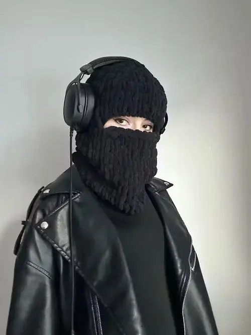 Japanese Brand Black balaclava . Ski mask . Full face mask | Grailed