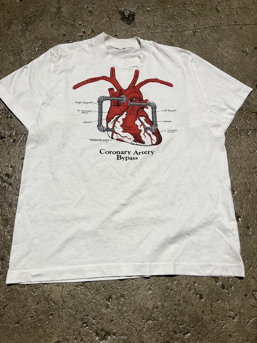 Vintage Crazy Vintage 80s Coronary Artery Bypass Anatomy Tee Shirt ...