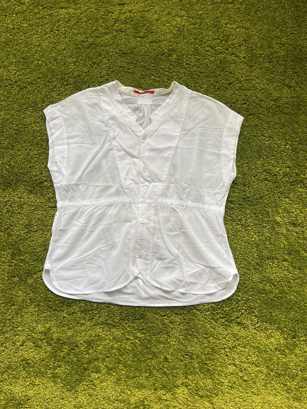 Prada Prada minimalist buttons up blouse shirt | Grailed