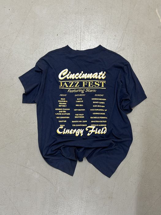 Vintage Crazy Vintage 90s Cincinnati Jazz Fest Rap Tee Maze Aaliyah ...