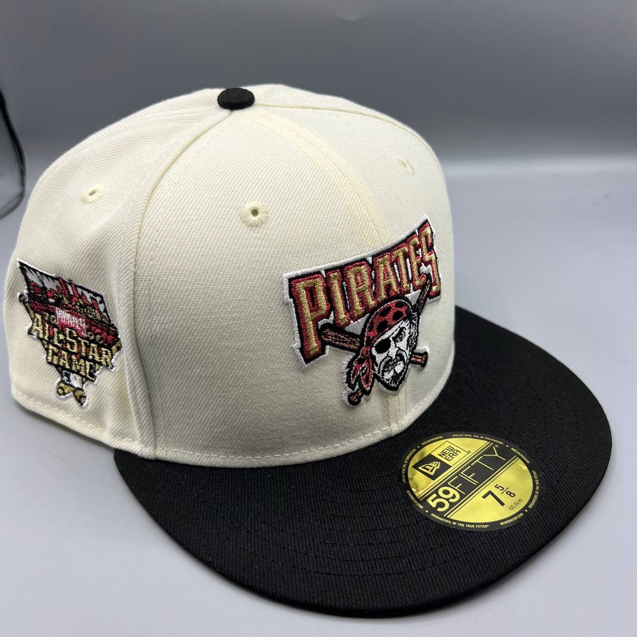 New Era Pittsburgh Pirates Hat Men 7 5/8 59Fifty New Era Fitted Cap ...