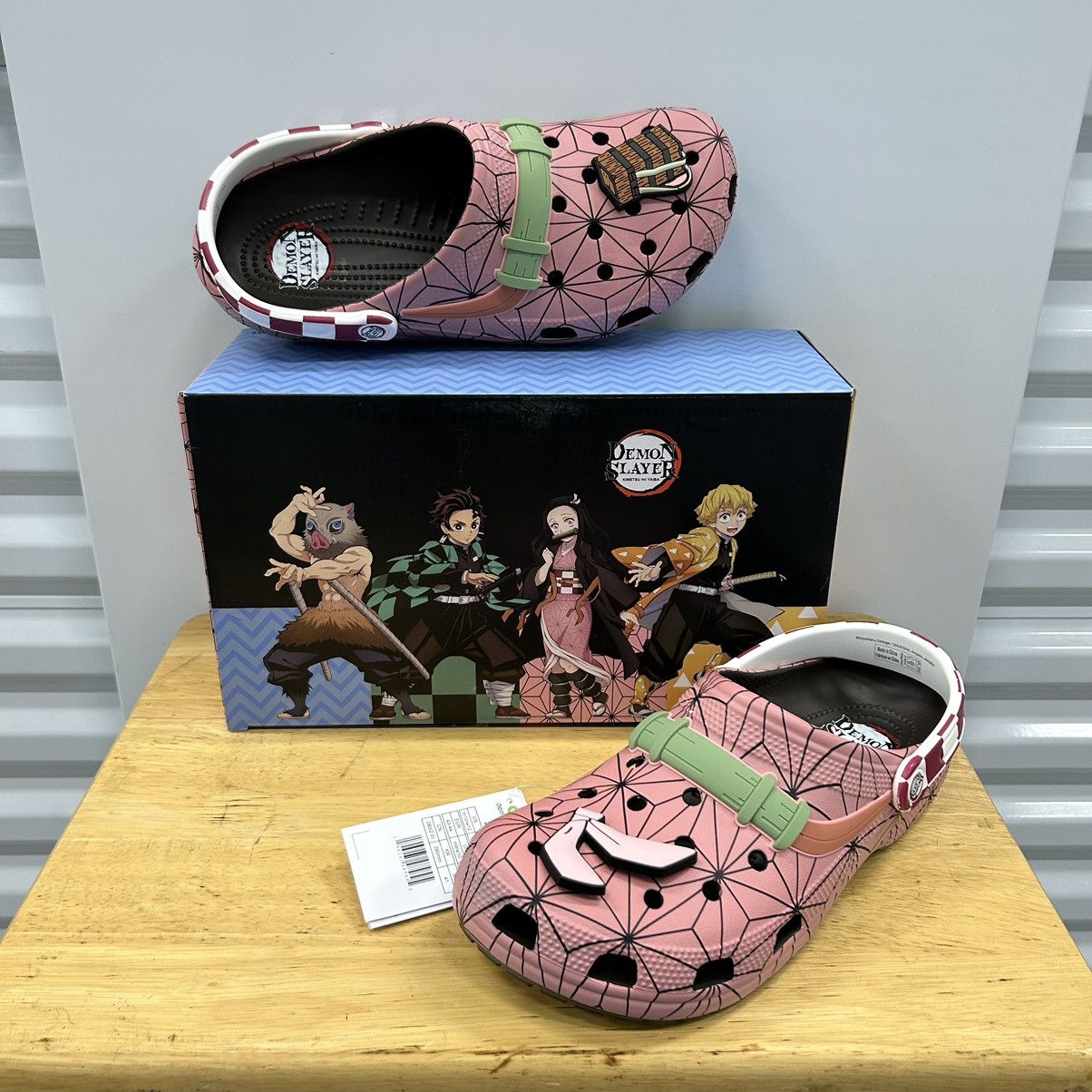 Crocs CROCS Demon Slayer Clogs US Sz 10M/12W Nezuko In Hand New | Grailed