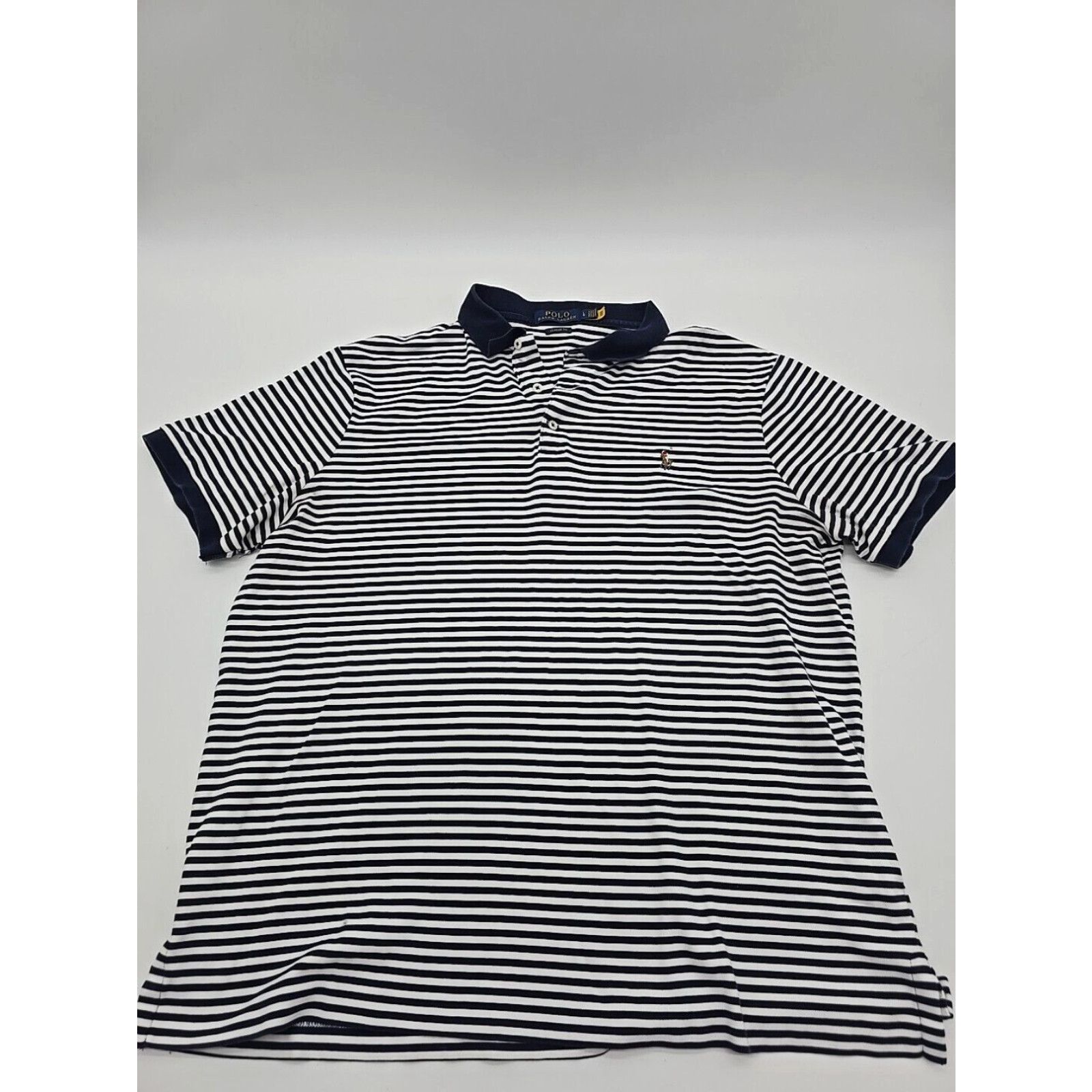 Ralph Lauren Ralph Lauren Polo Shirt Men Large Striped Logo Embroidered ...