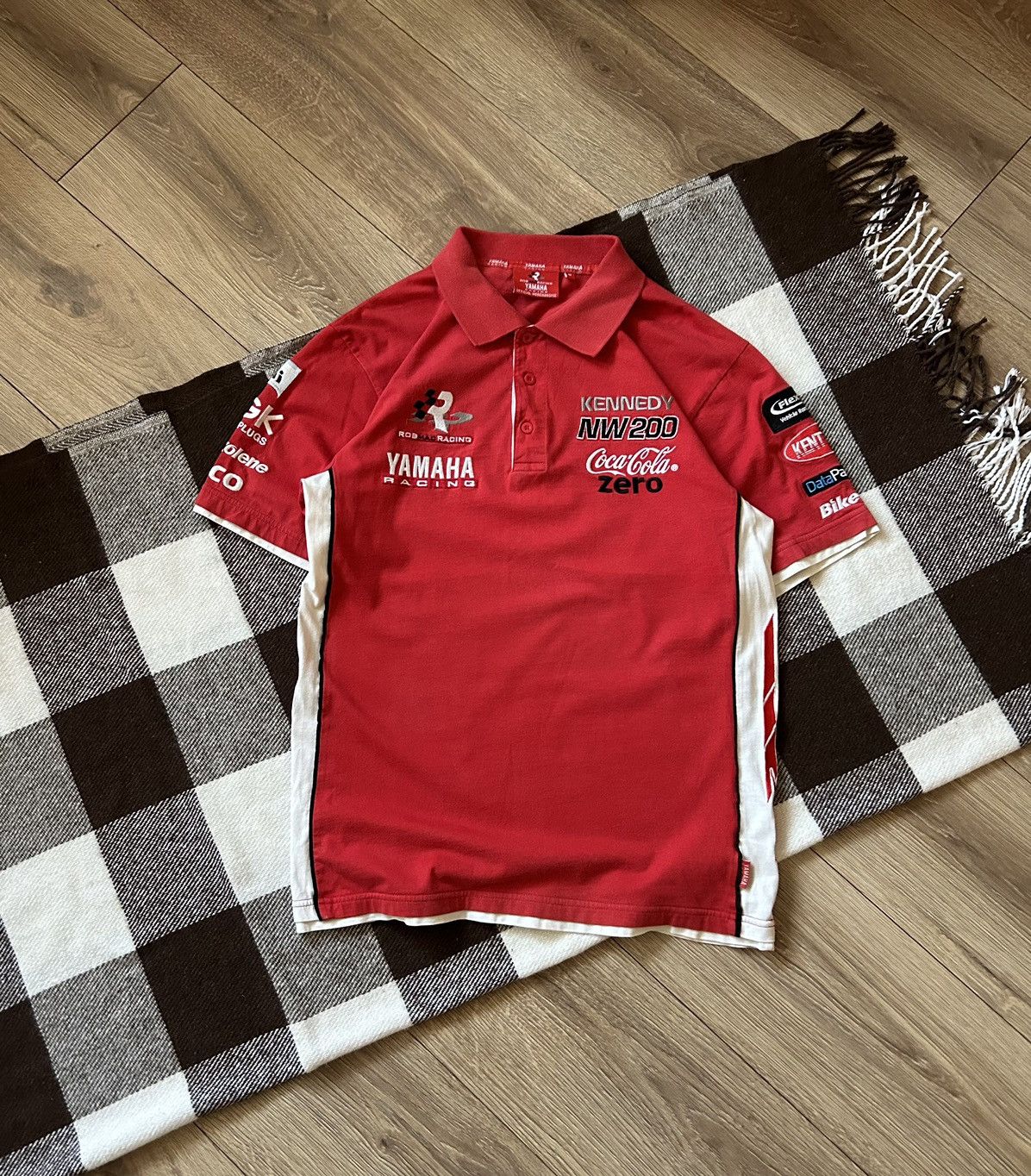Coca Cola × NASCAR × Yamaha Vintage Yamaha Racing Coca Cola polo jersey ...