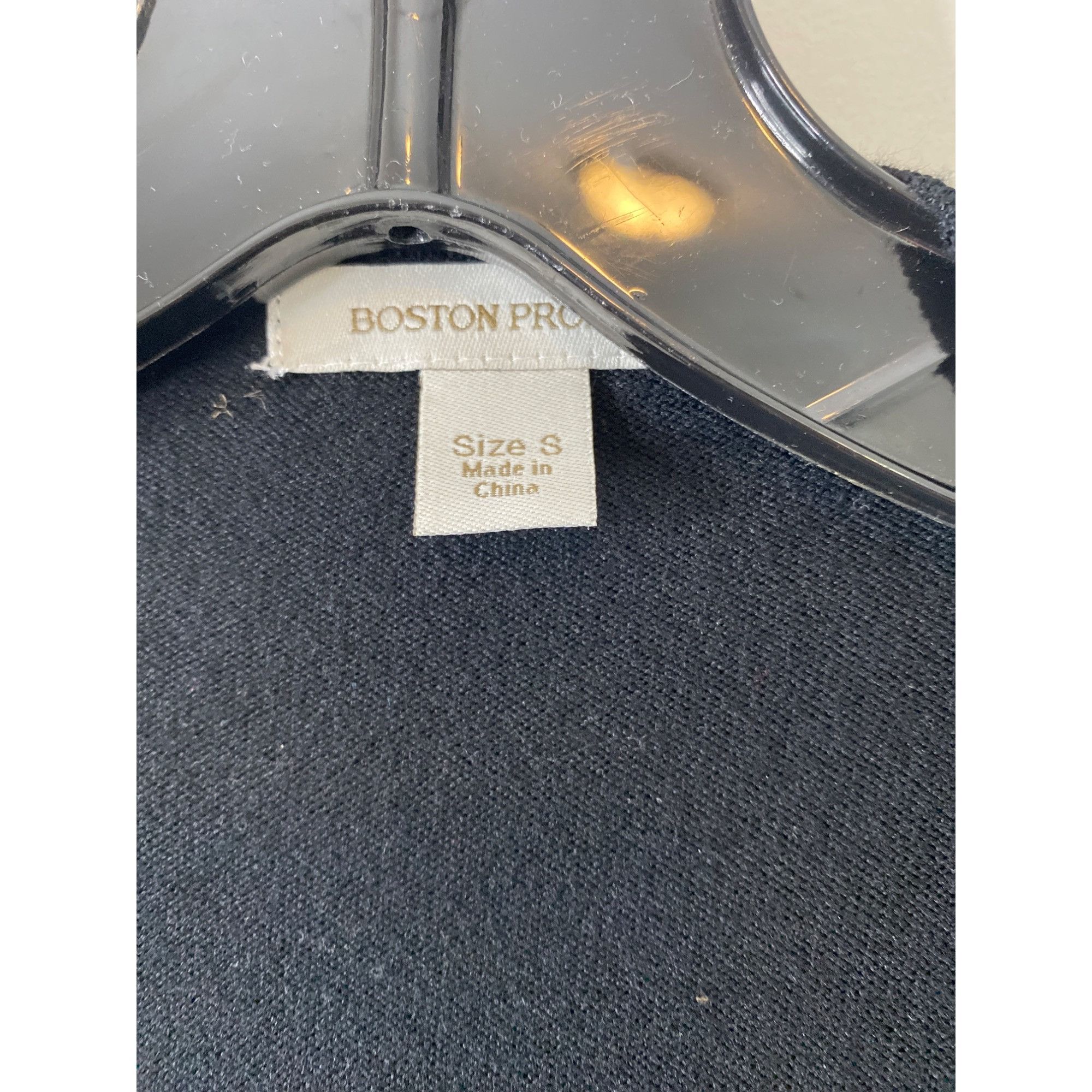 Boston Proper BOSTON PROPER WOMEN'S BLACK SEQUIN SHAWL COLLAR OPEN ...