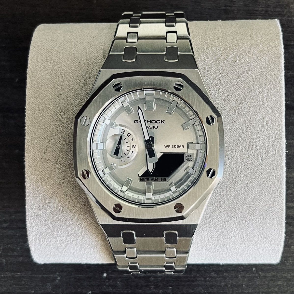 G Shock Casioak Custom G Shock Mod CHROME | Grailed