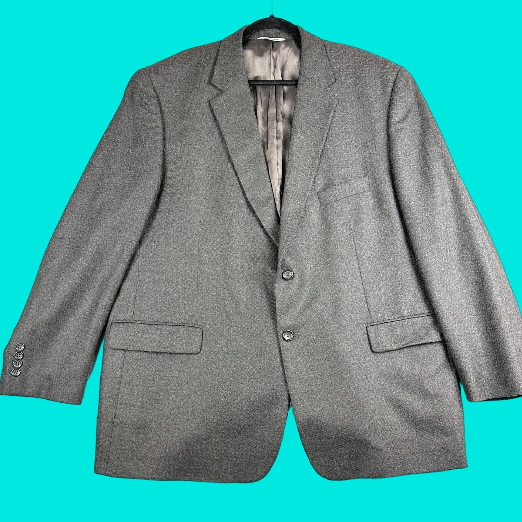Joseph Joseph & Feiss Suit Jacket Men 50 Regular Gray Herringbone Wool ...