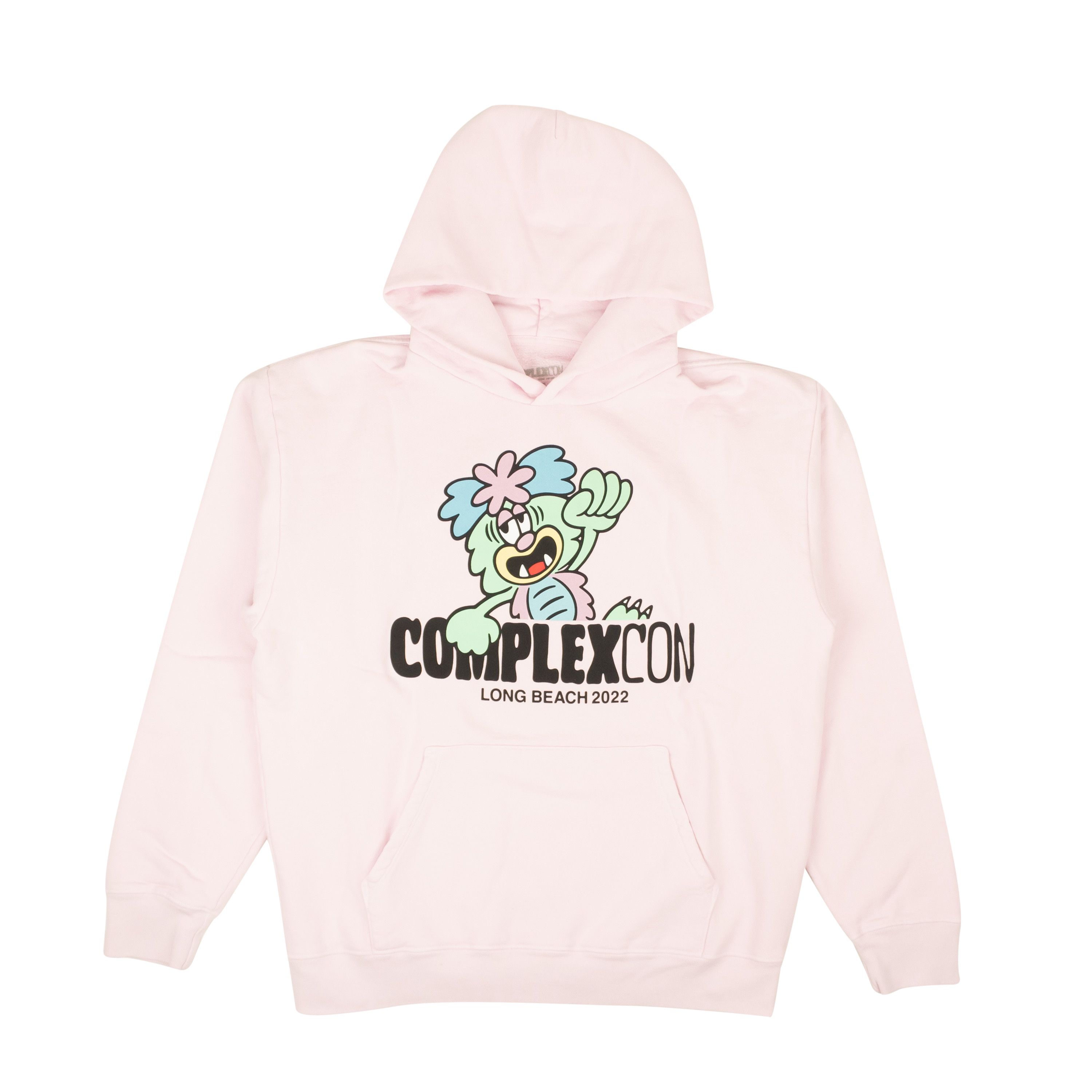 ComplexCon X VERDY x Verdy Pink Logo Graphic Hoodie Size M | Grailed