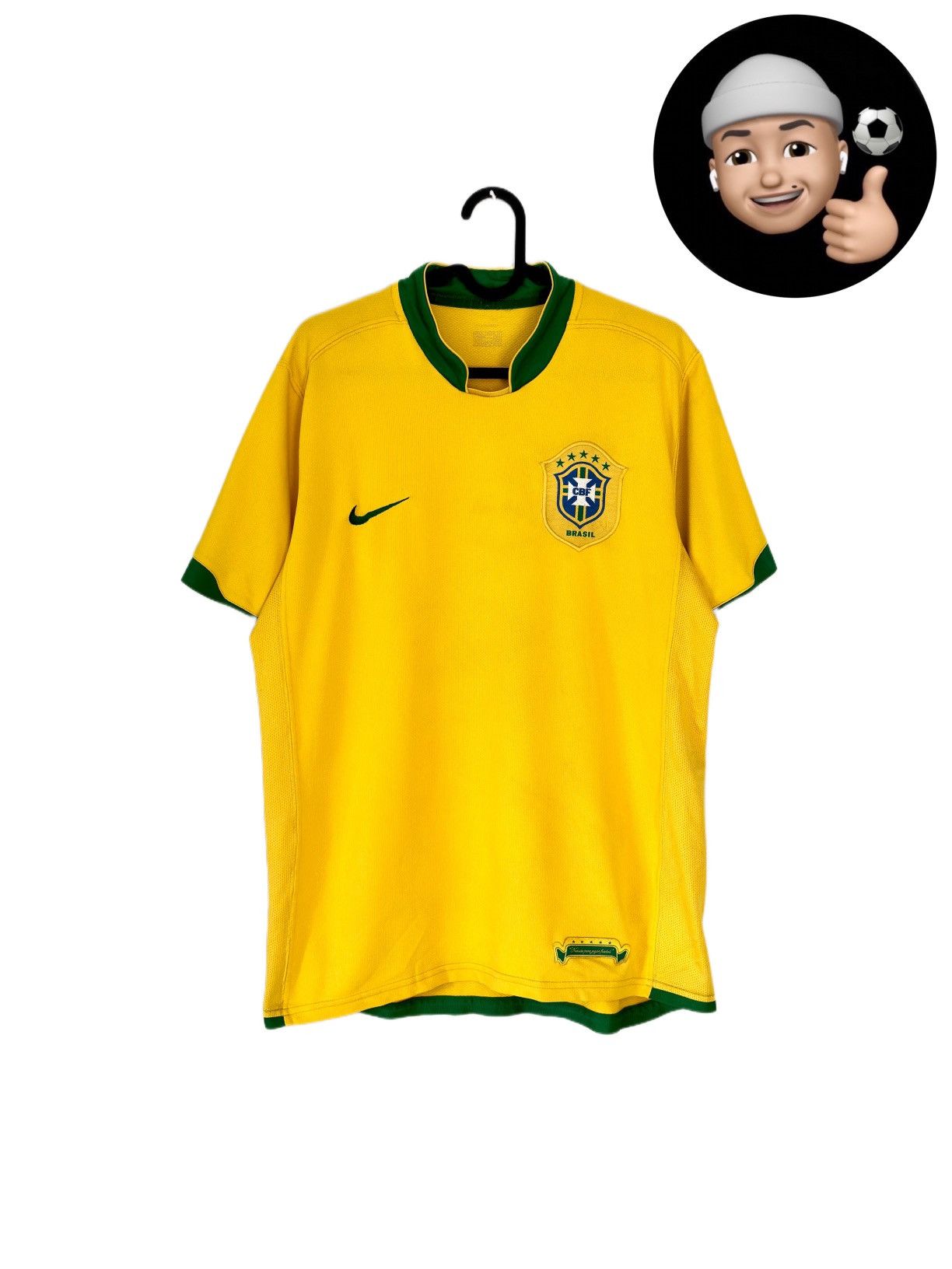 Nike × Soccer Jersey × Vintage 2006 2008 Brazil National Team Nike Home ...