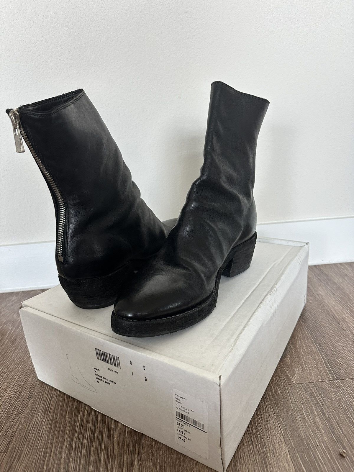 Guidi Guidi horse leather VG05 western back zip boot | Grailed