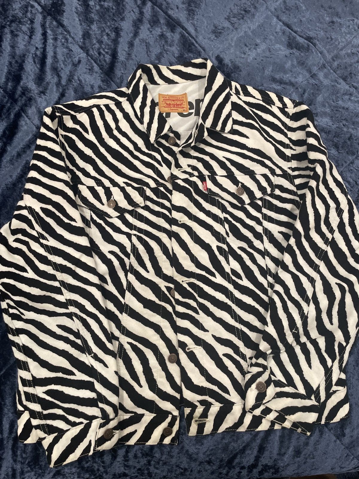 Levi's × Supreme Supreme x Levi’s Zebra Trucker Jacket | Grailed