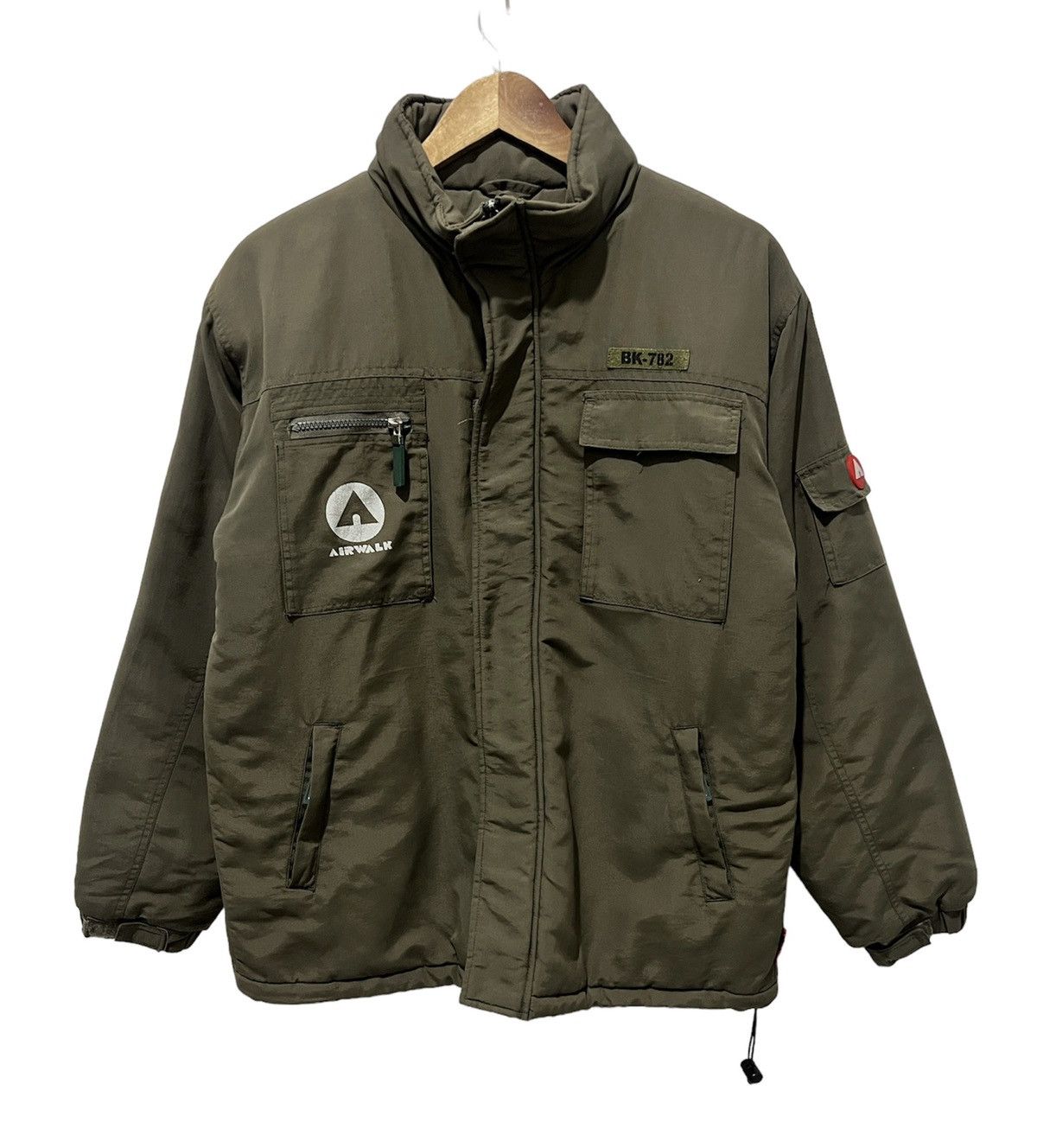 Streetwear Airwalk Army Military Bomber Jacket | Grailed