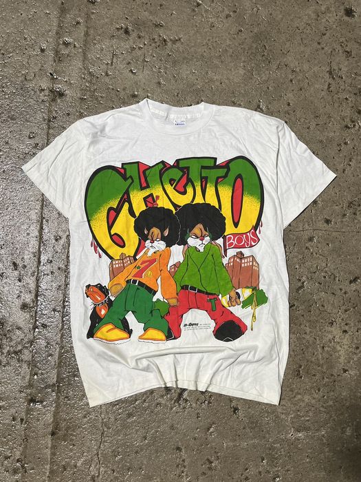 Vintage CRAZY VINTAGE 90s GHETTO BOYS CARTOON HIP-HOP TEE SHIRT | Grailed