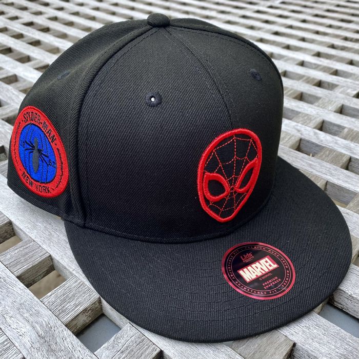 Marvel Comics Spiderman Miles Morales Logo Patch Spiderverse Snapback ...