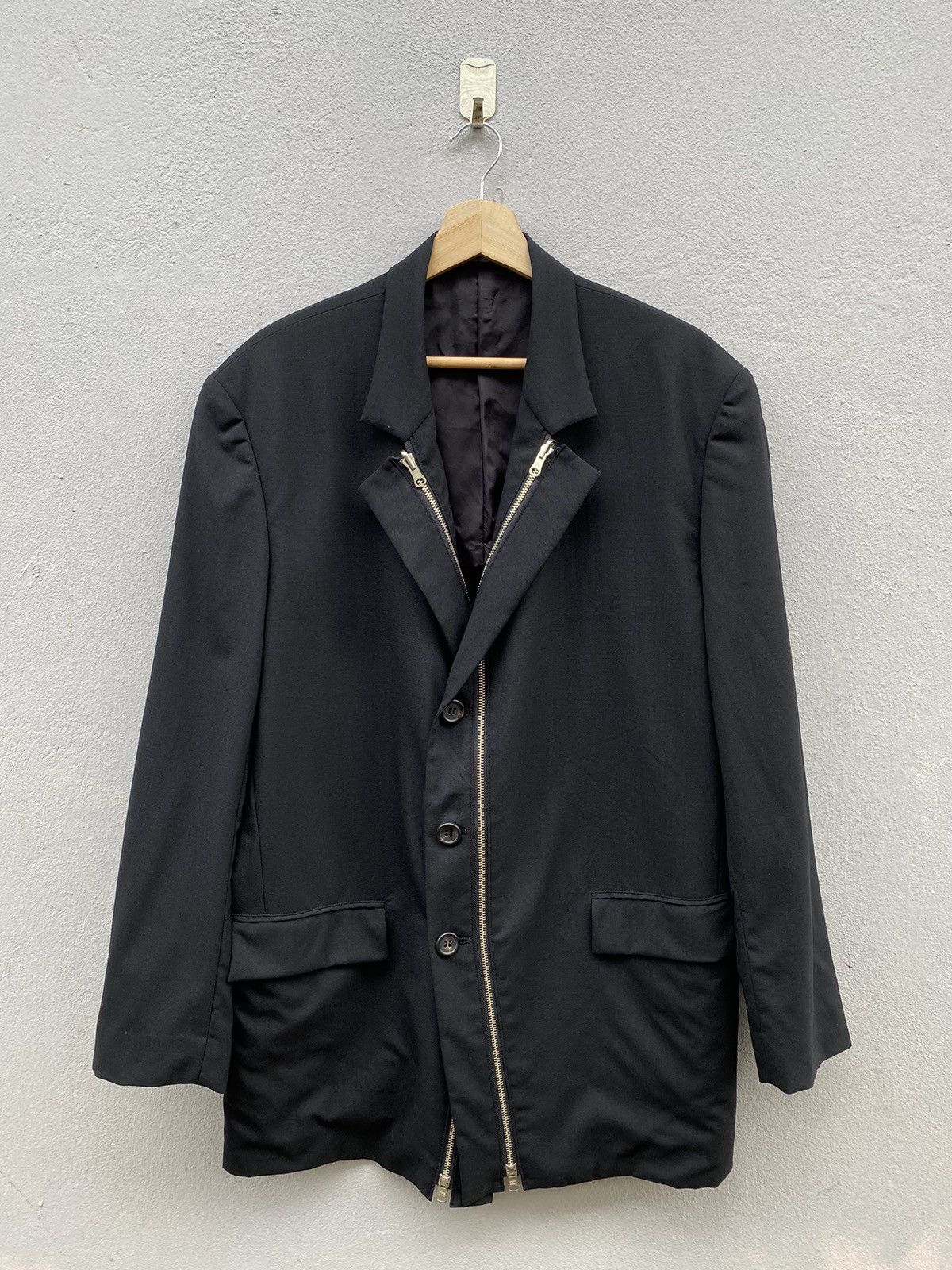 Y's for Men × Yohji Yamamoto Yohji Yamamoto LQ Ys For Men Zipper Blazer 2way Rare Design | Grailed