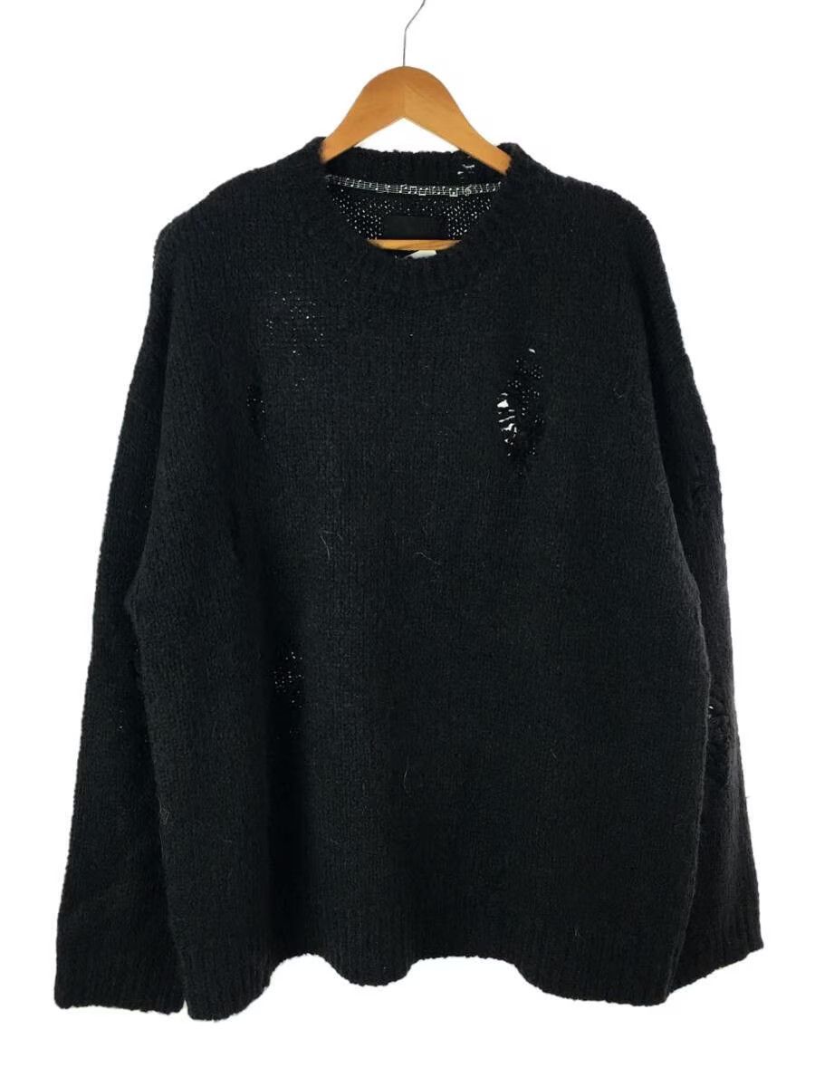 Number (N)ine Number (N)ine Distressed Blow Out Alpaca Wool Knit ...