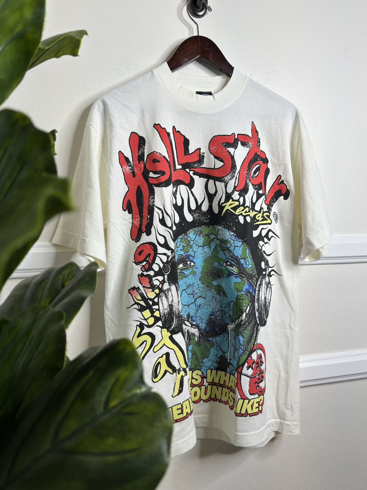 HELLSTAR Hellstar Studios Heaven on Earth Tee Off White | Grailed