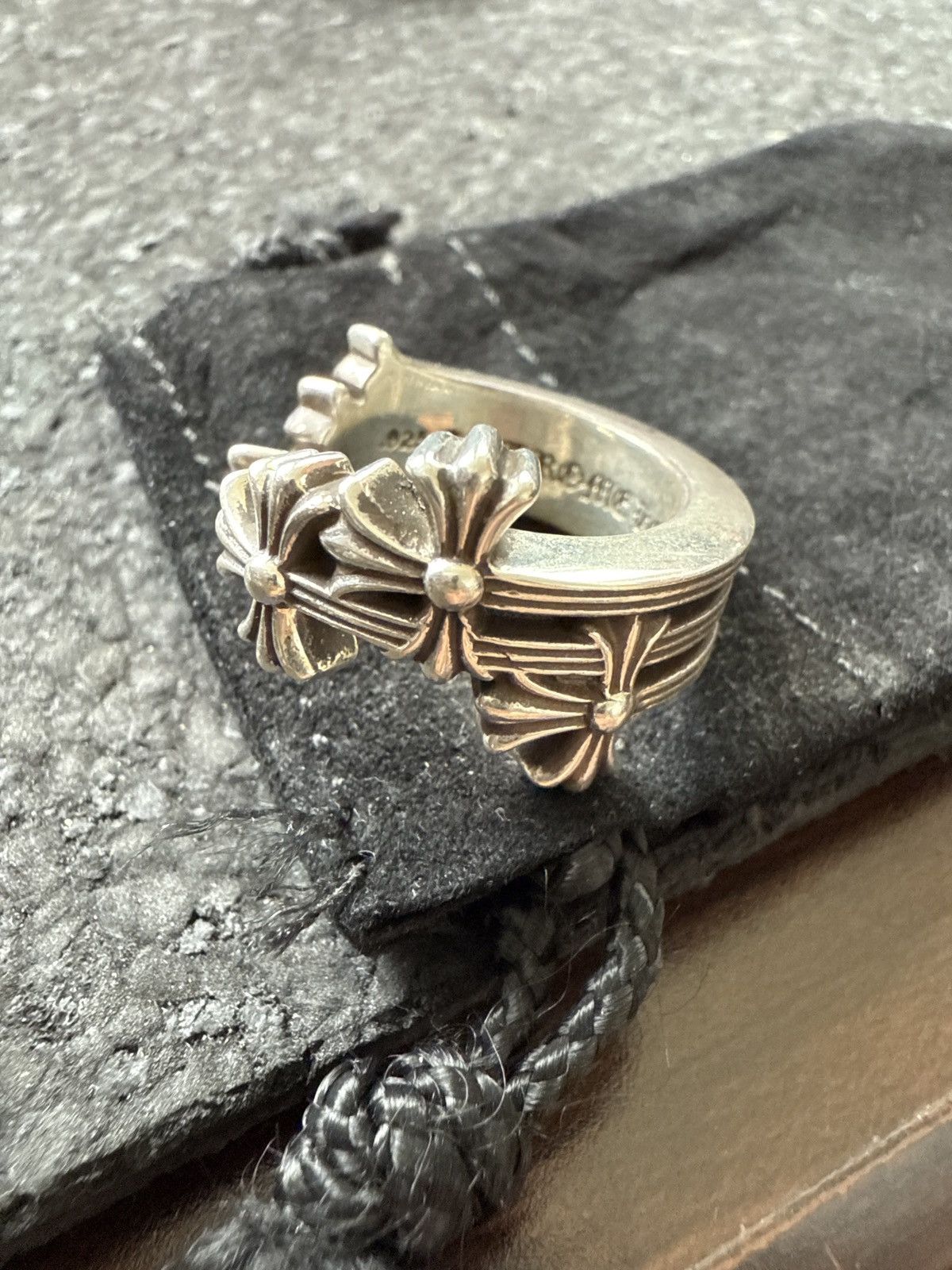 Chrome Hearts Chrome Hearts Triple Cross Ring | Grailed