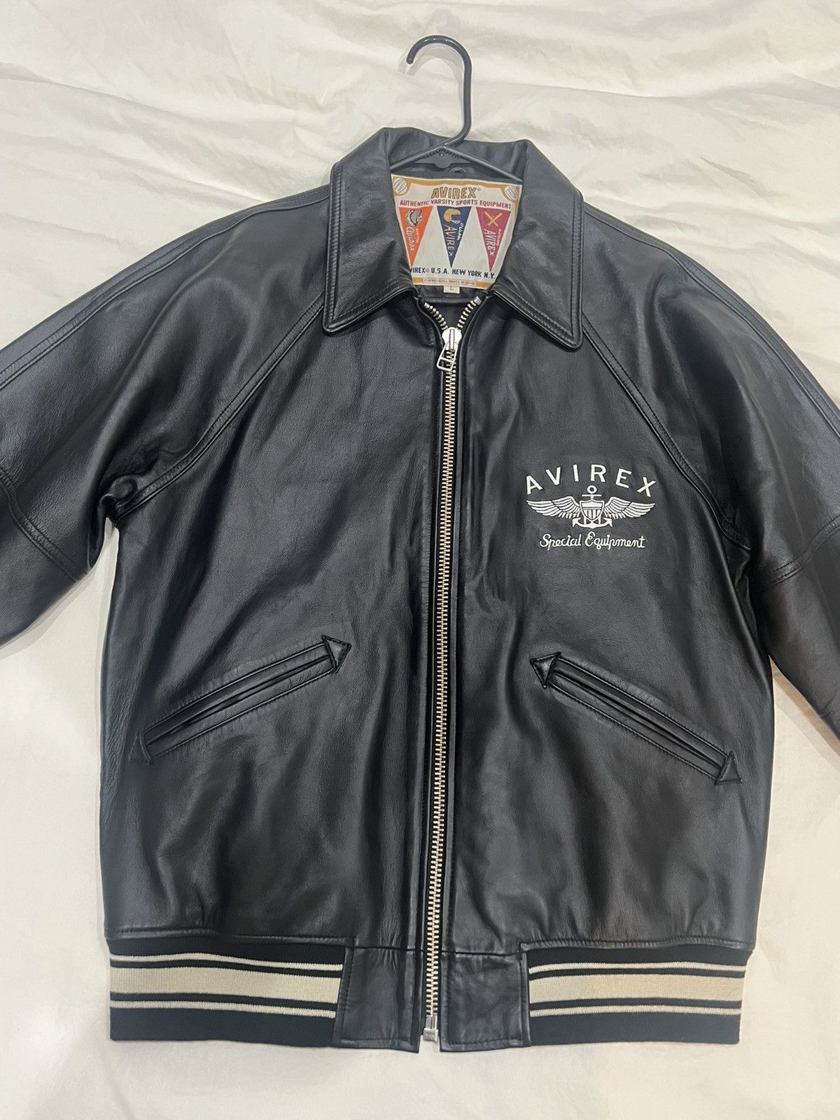 Avirex Avirex vintage leather jacket | Grailed